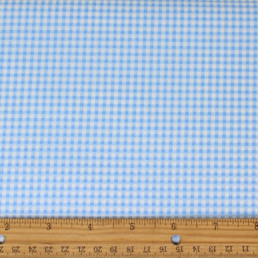 Blue Gingham Cotton Poplin | LoveFabric.ie