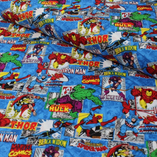 Marvel Heroes - Cotton Fabric | LoveFabric.ie