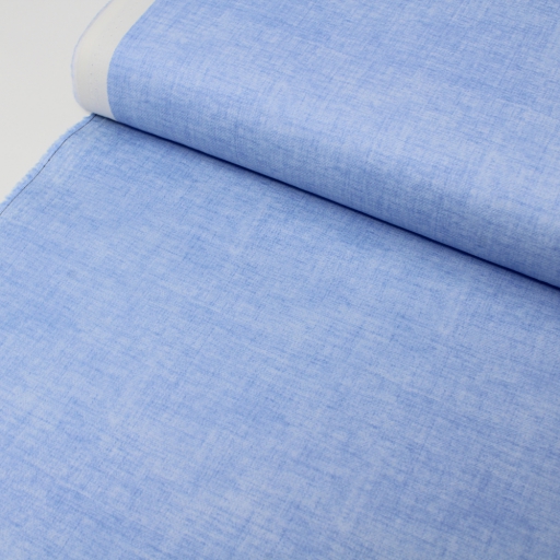 Sky Linen Look - Cotton Fabric | LoveFabric.ie
