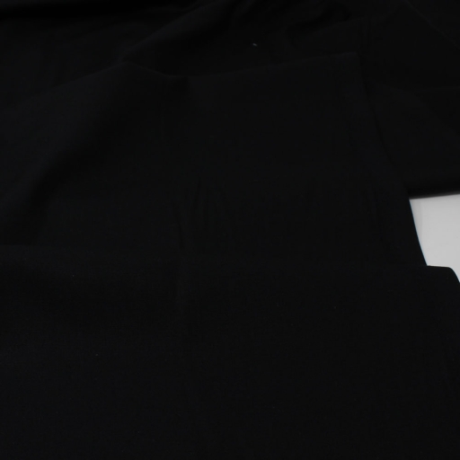 Plain Black Cotton Poplin Fabric | LoveFabric.ie